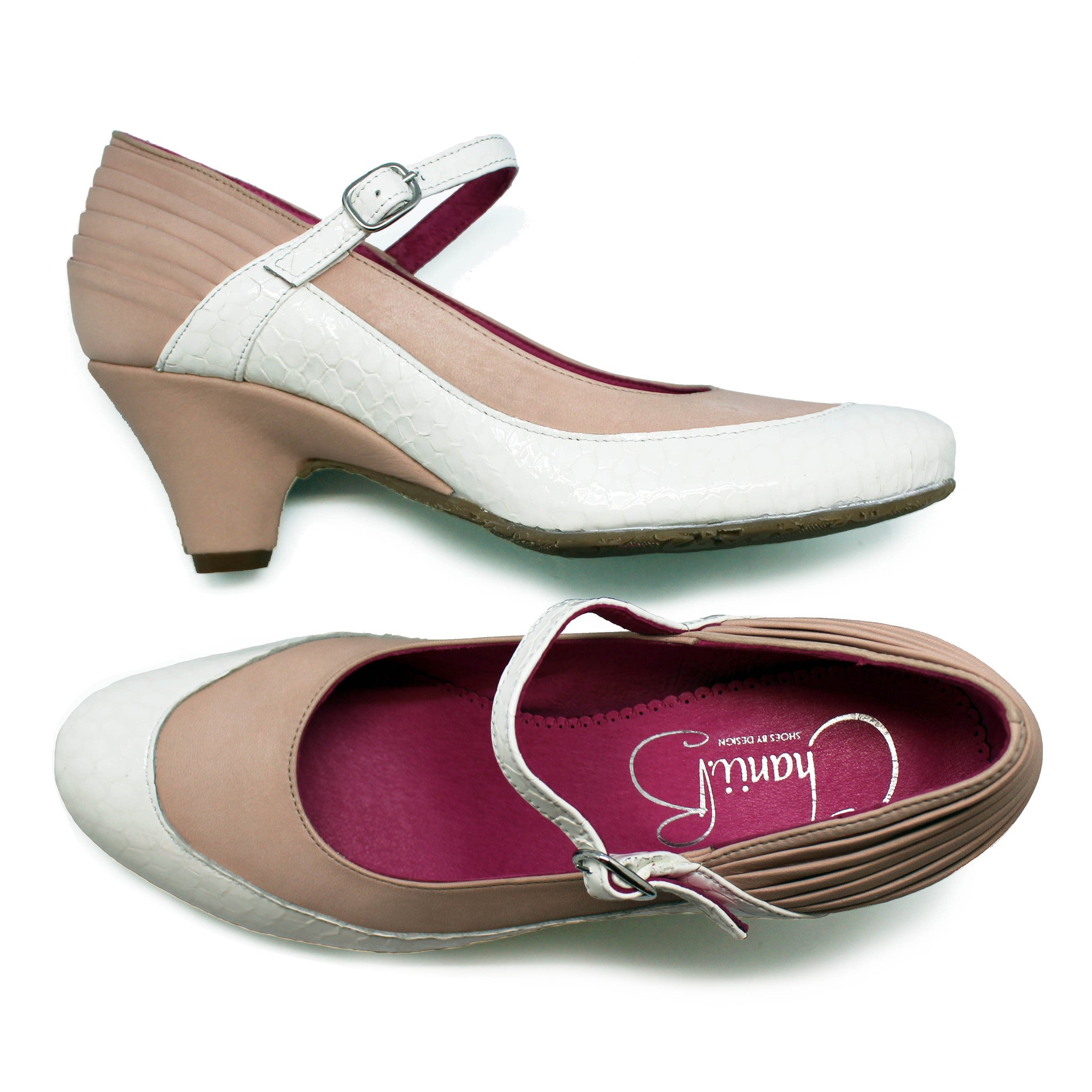 Flute - Pale Pink/White 35, 36 and 37 only – Chanii B